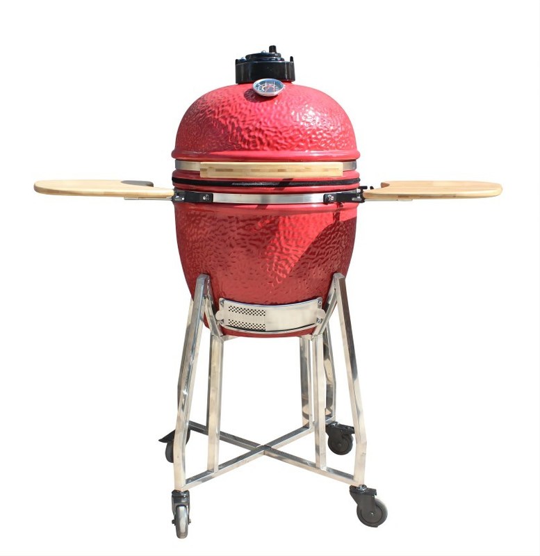 44cm Ceramic Kamado Grill 17 Inch Royal Red Color Kitchenware